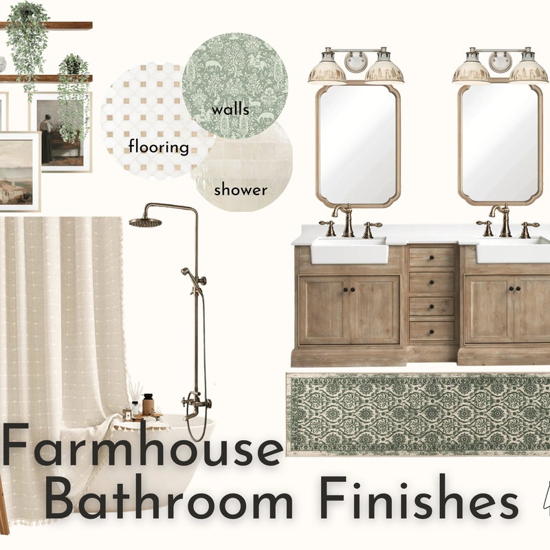 Farmhouse Bathroom - Etsy