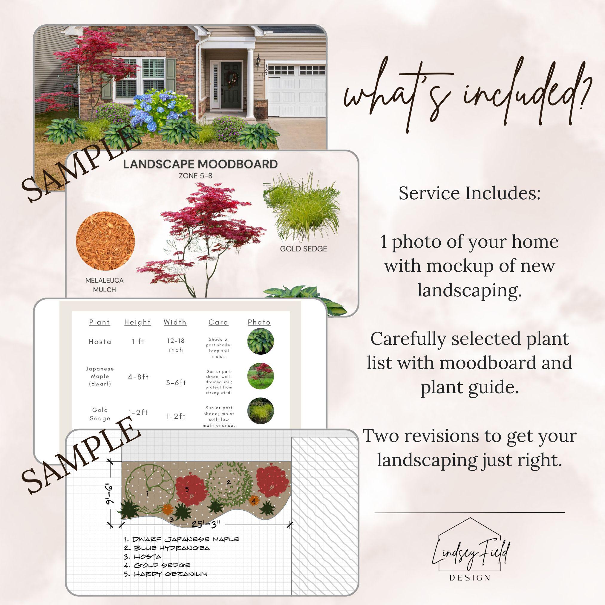 Custom Front Yard Landscaping Plan | Regional Plant Styling Guide ...