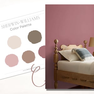 Pink Earth Tone Paint Color Palette | Sherwin Williams Color of the ...