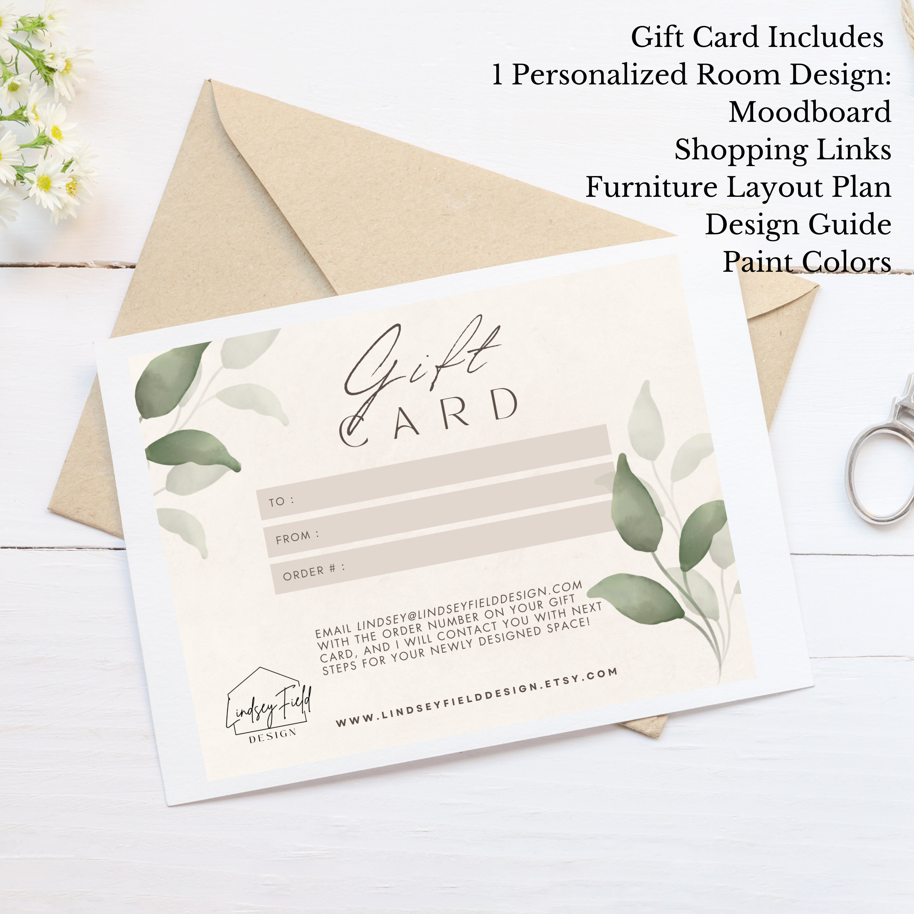 Interior Design Gift Card | Livingroom Design | Bedroom Design | Home ...