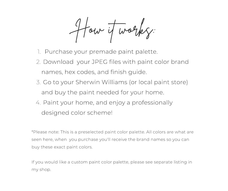 Indigo and Honeycomb Color Palette | Benjamin Moore | E-design - Etsy