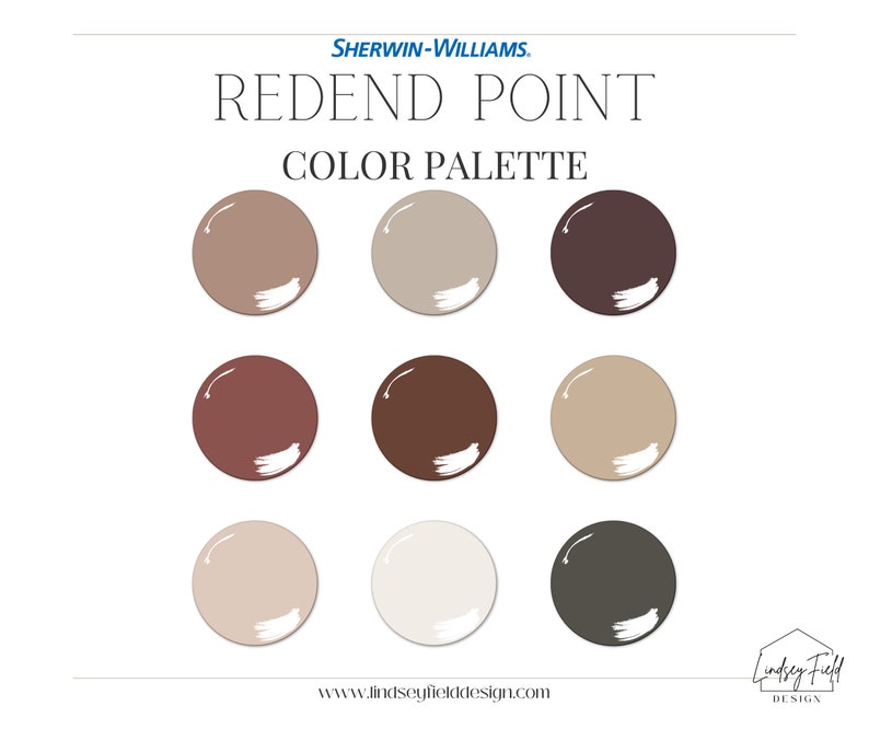 SW Redend Point Color Palette | Sherwin Williams | Professional Paint ...