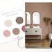 Pink Earth Tone Paint Color Palette Sherwin Williams Color - Etsy