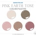Pink Earth Tone Paint Color Palette | Sherwin Williams Color of the ...