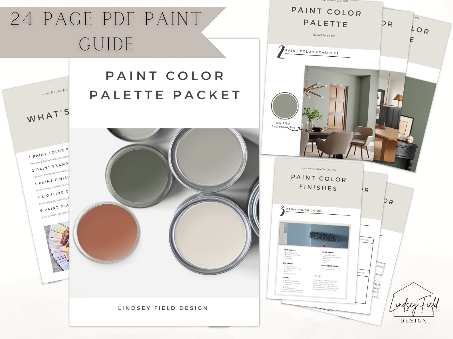 Evergreen Fog Color Palette | Sherwin Williams | Professional Paint ...