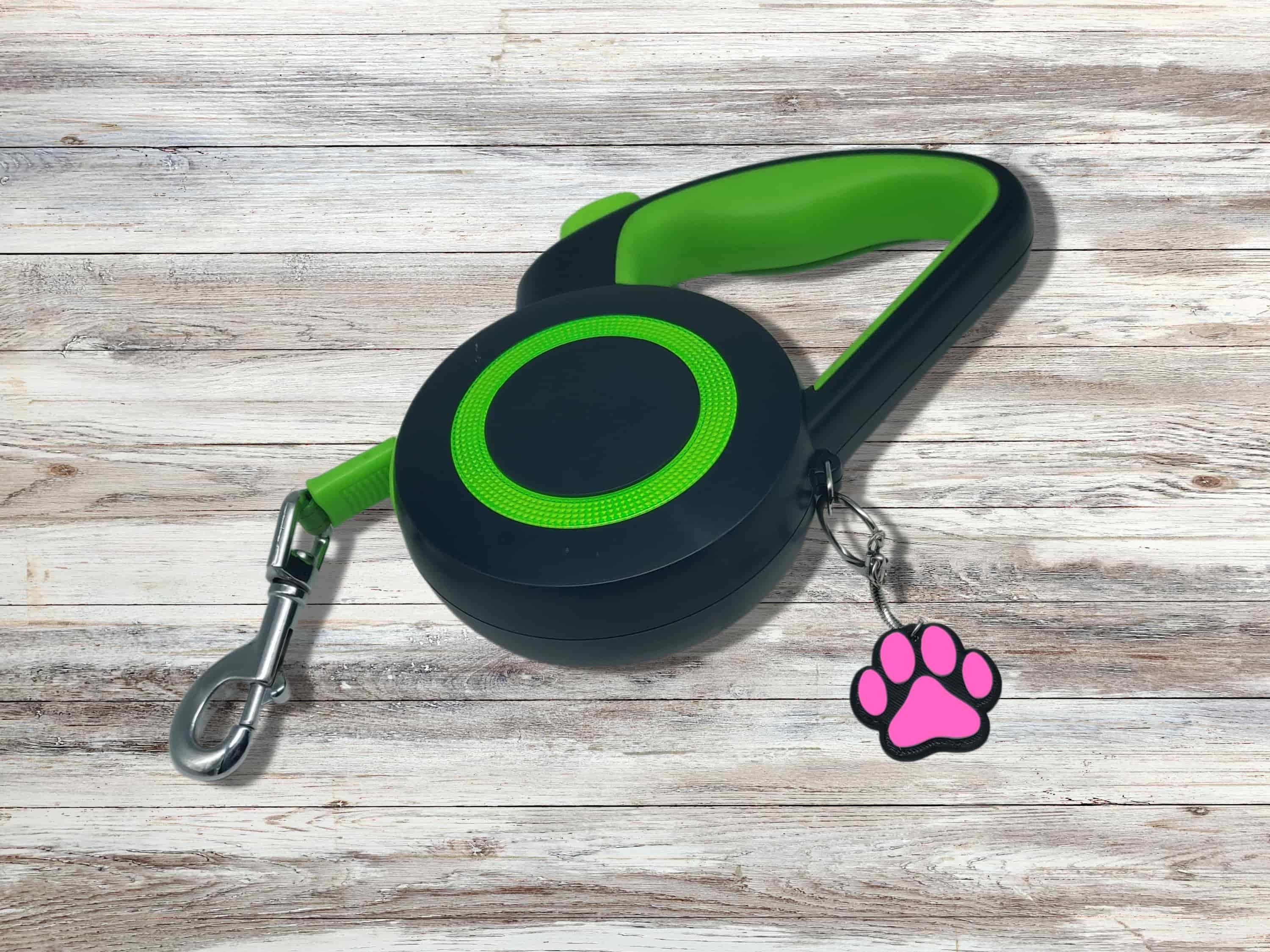 Customizable Dog Paw Print Keychain - Etsy