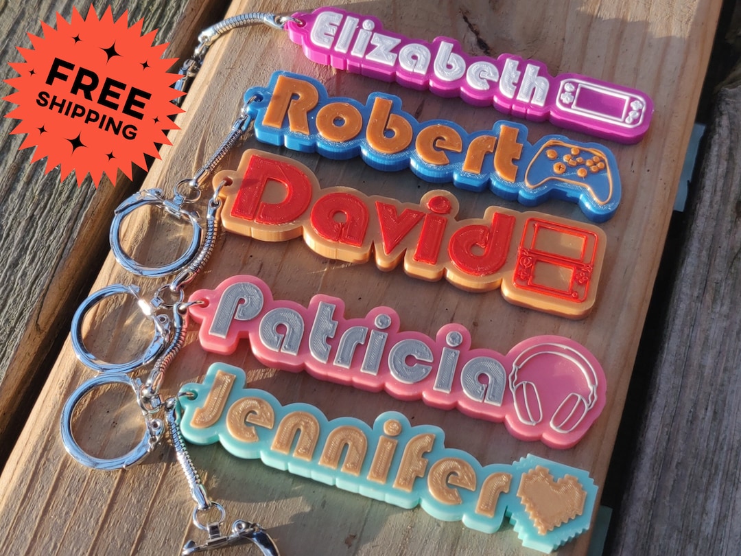Personalized Name Keychain - Customizable With Your Unique Name - Etsy