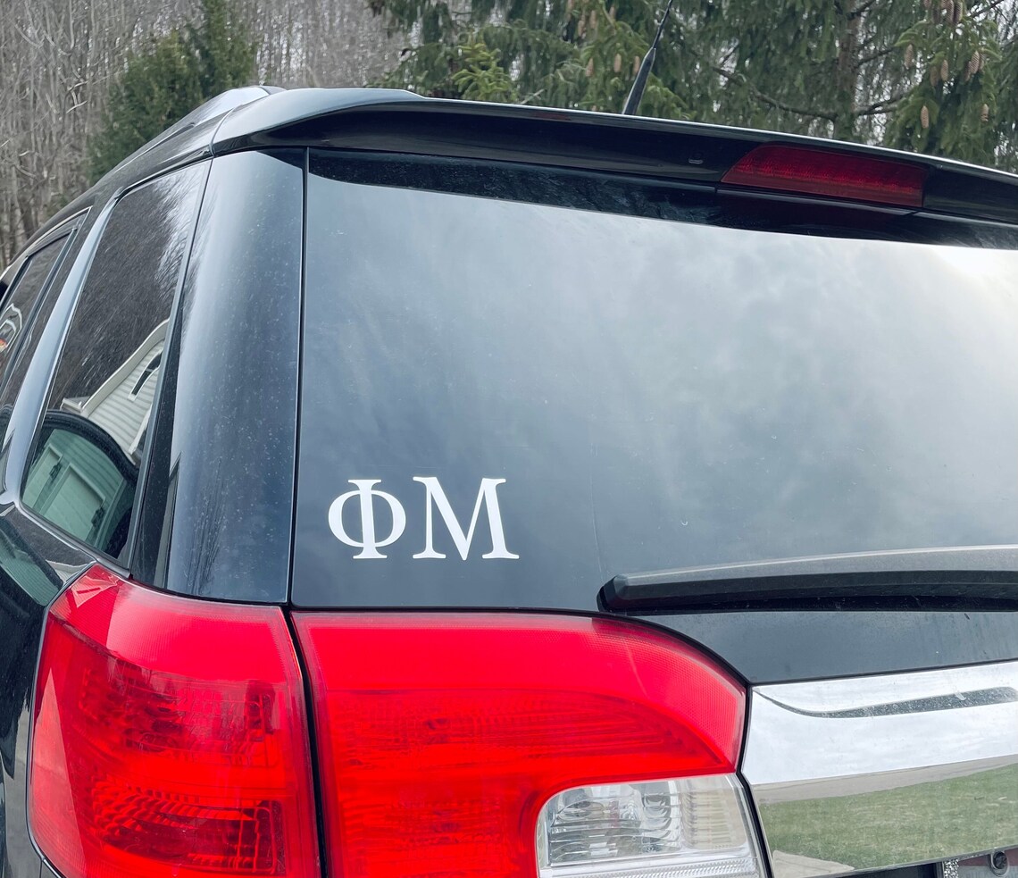 Sorority/fraternity Car Decals - Etsy
