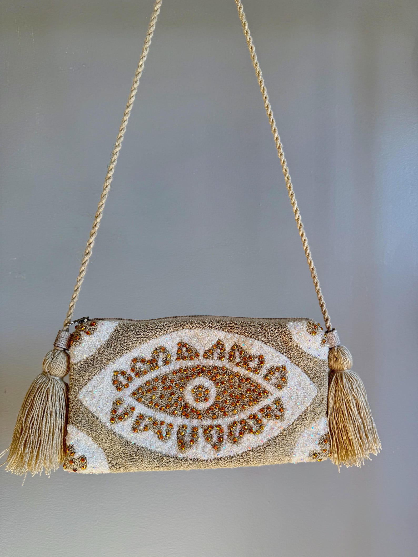 Evil Eye Ojo Turco Clutch Wayuu Tapizado Decorado Manos Libres ...