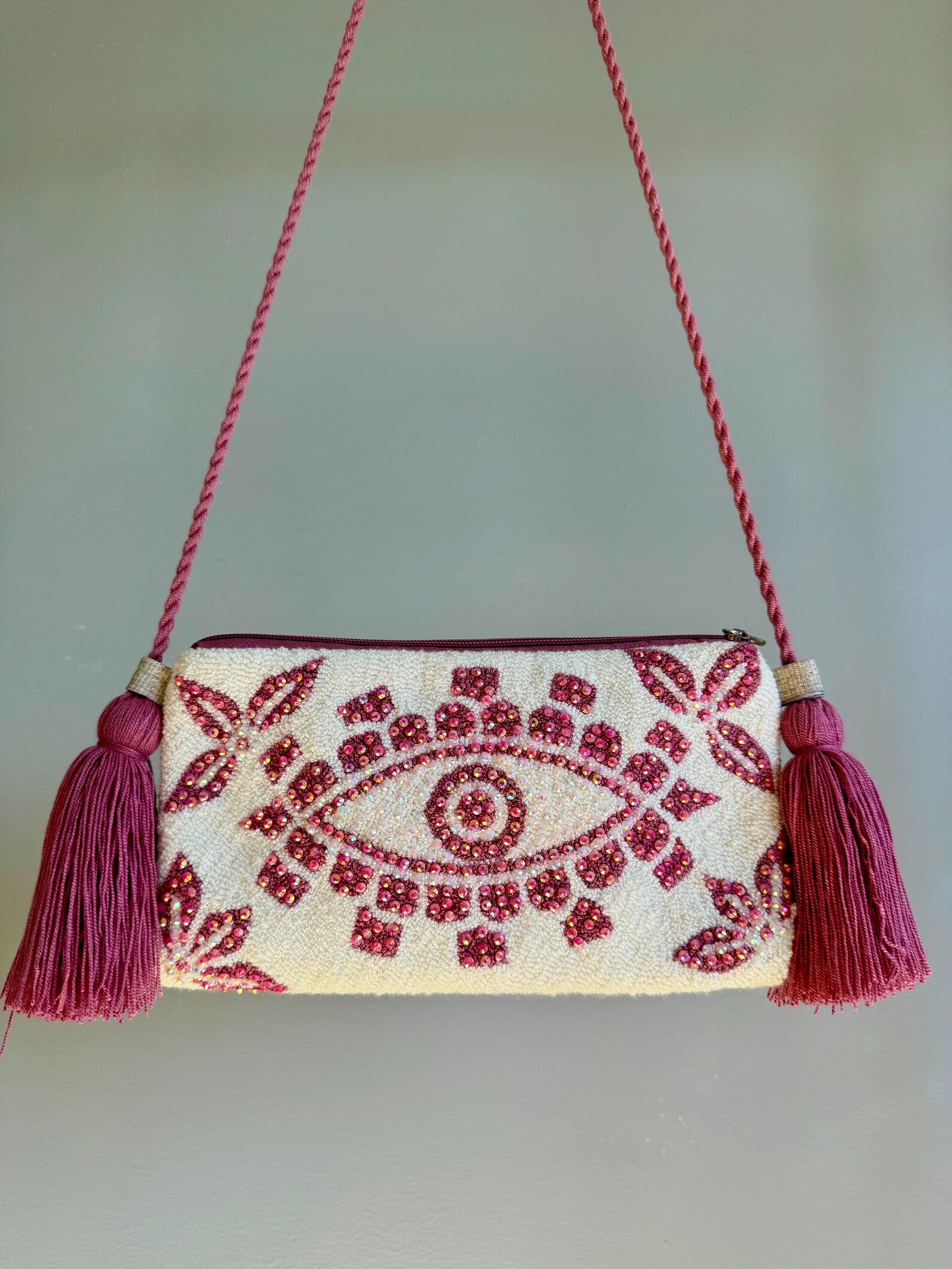 Evil Eye Ojo Turco Clutch Wayuu Tapizado Decorado Manos Libres ...