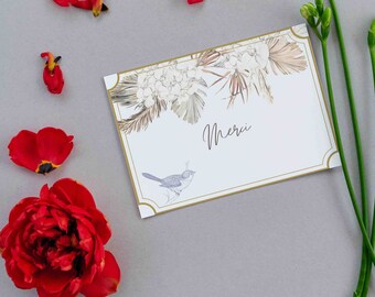 Carte, remerciement, merci, Printable, numérique, digital, coquelicot ...