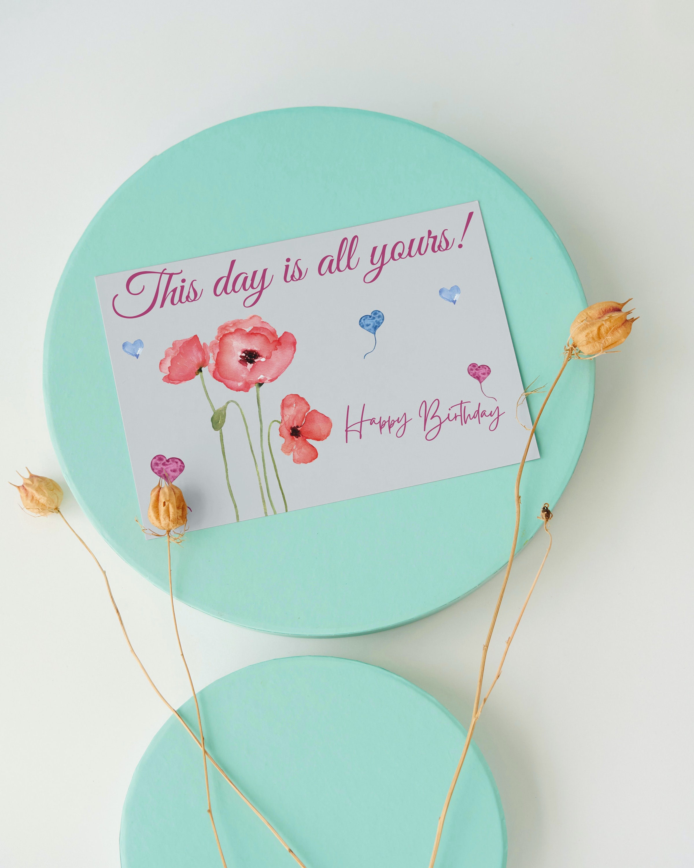 Card Birthday Happy Birthday Printable Digital Digital - Etsy