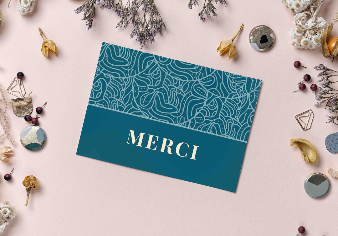 Card, Thank You, Thank You, Printable, Digital, Digital, PDF, Instant ...