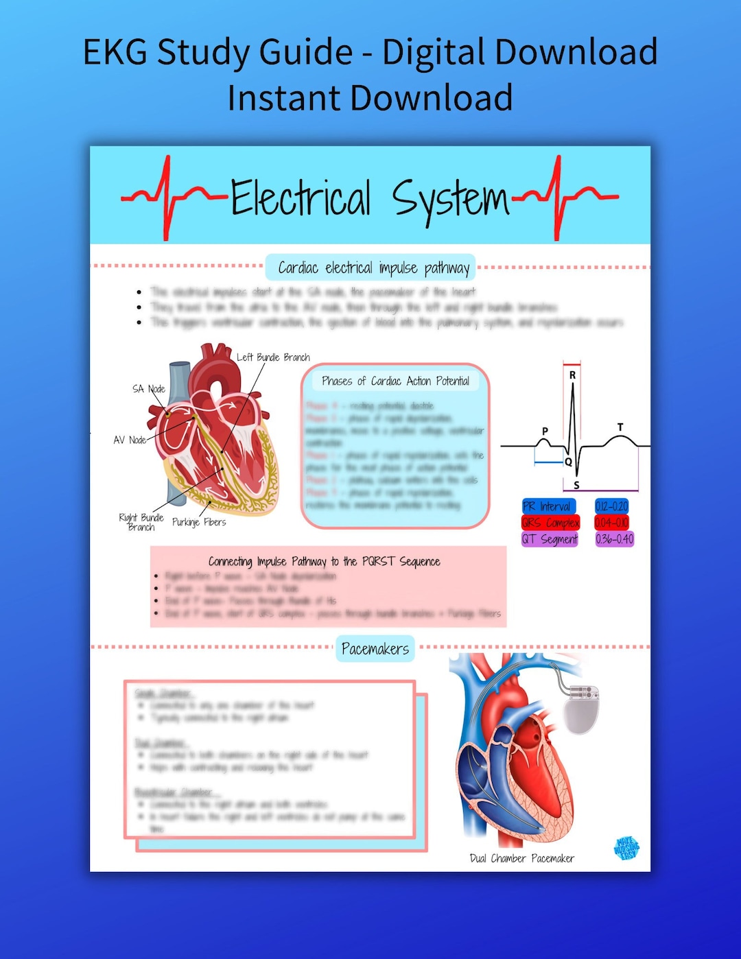 EKG Study Guide - Etsy EKG Study Guide - Etsy