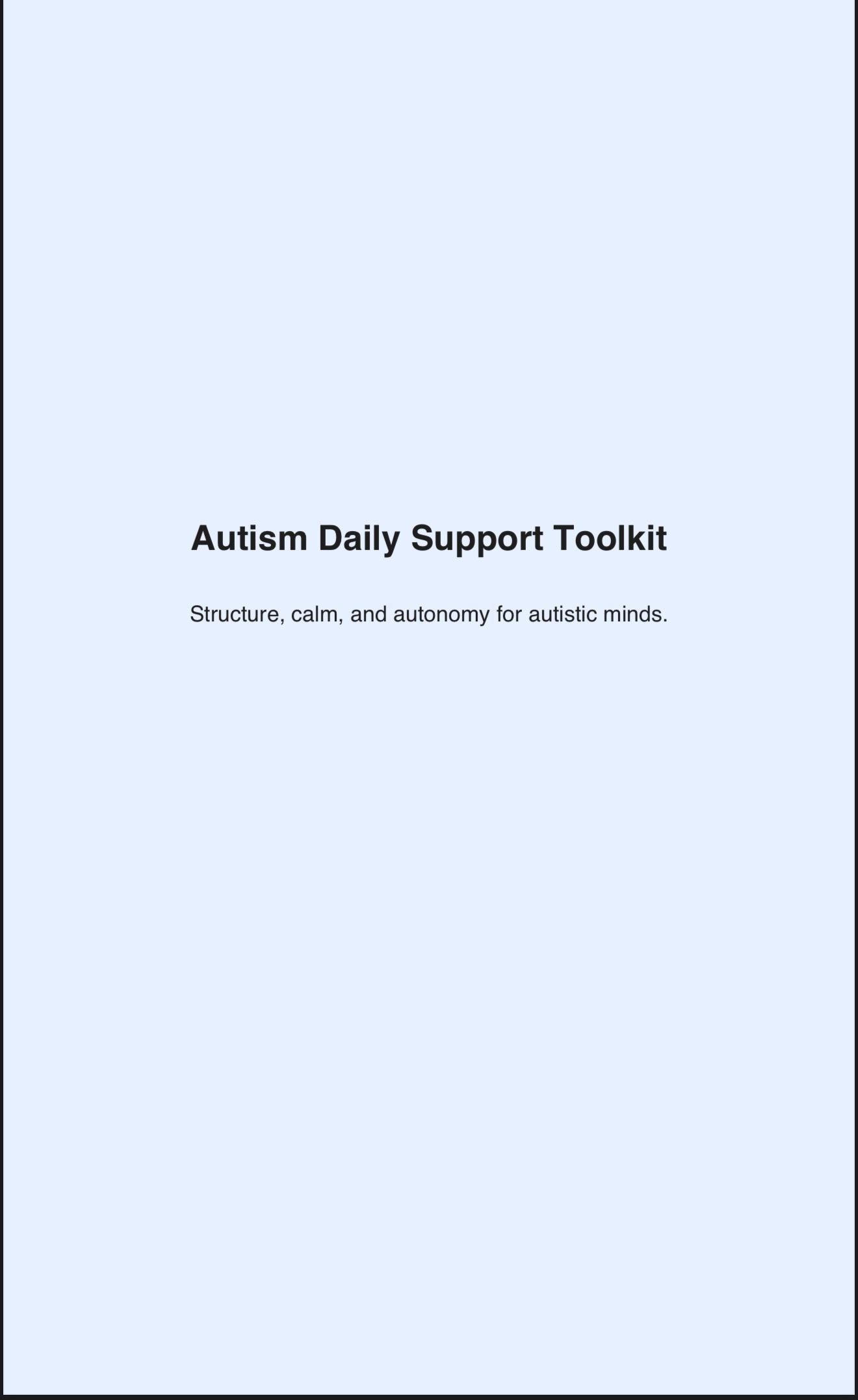 Autism Daily Planner Toolkit | Printable Visual Routine, Emotional ...