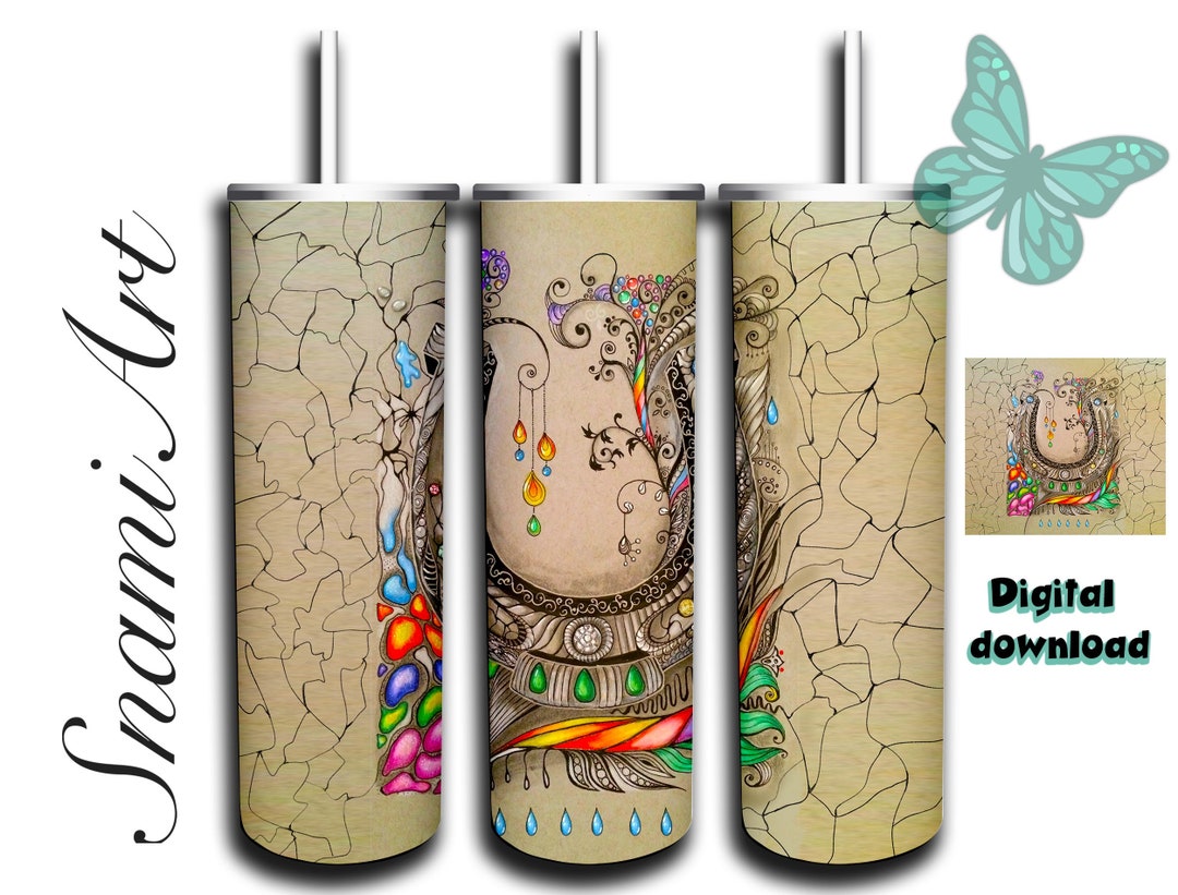 Horseshoe Good Luck - Design for 20oz Skinny Tumbler Sublimation for ...