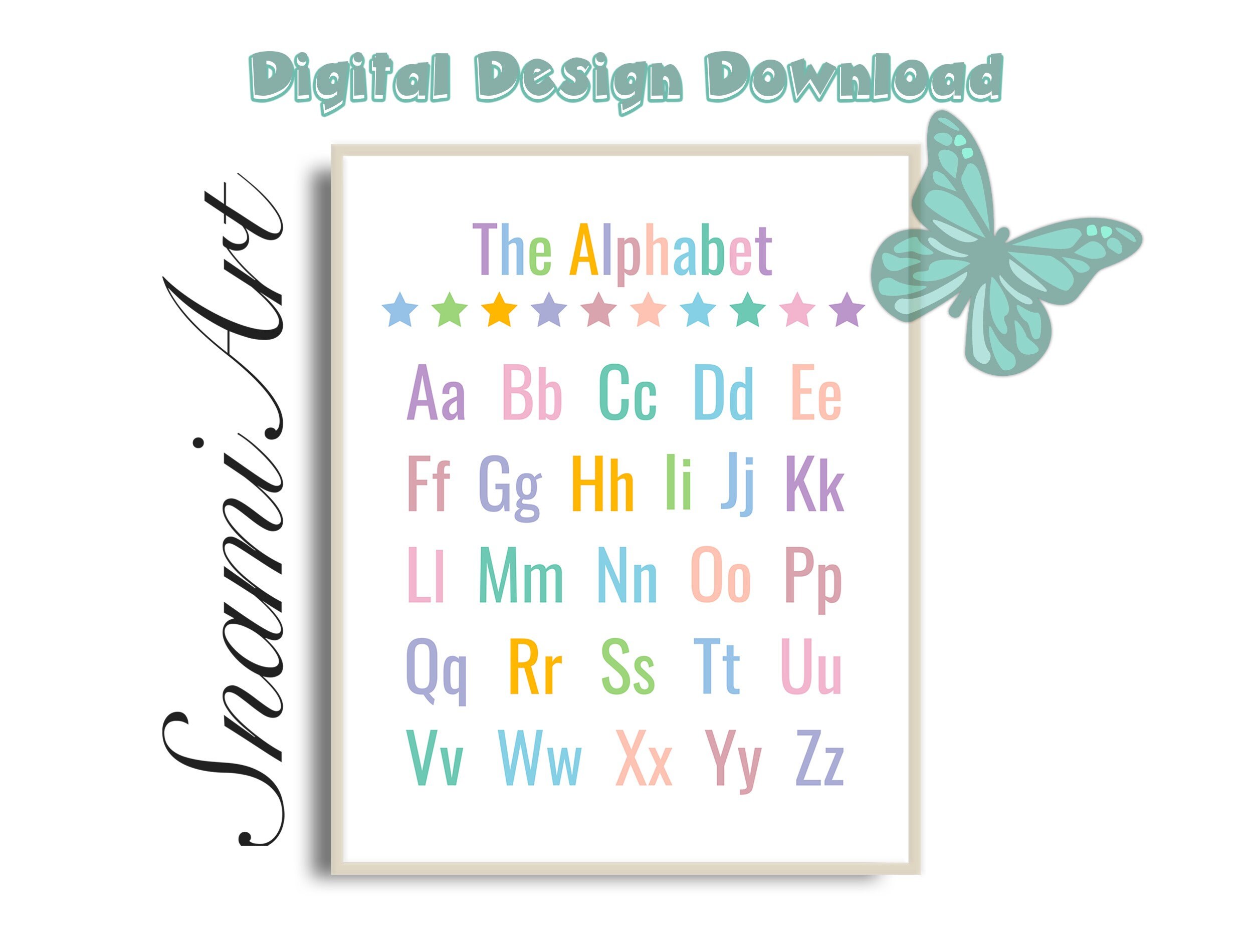 Printable Educational Classroom Alphabet, Preschool Charts Hi ...