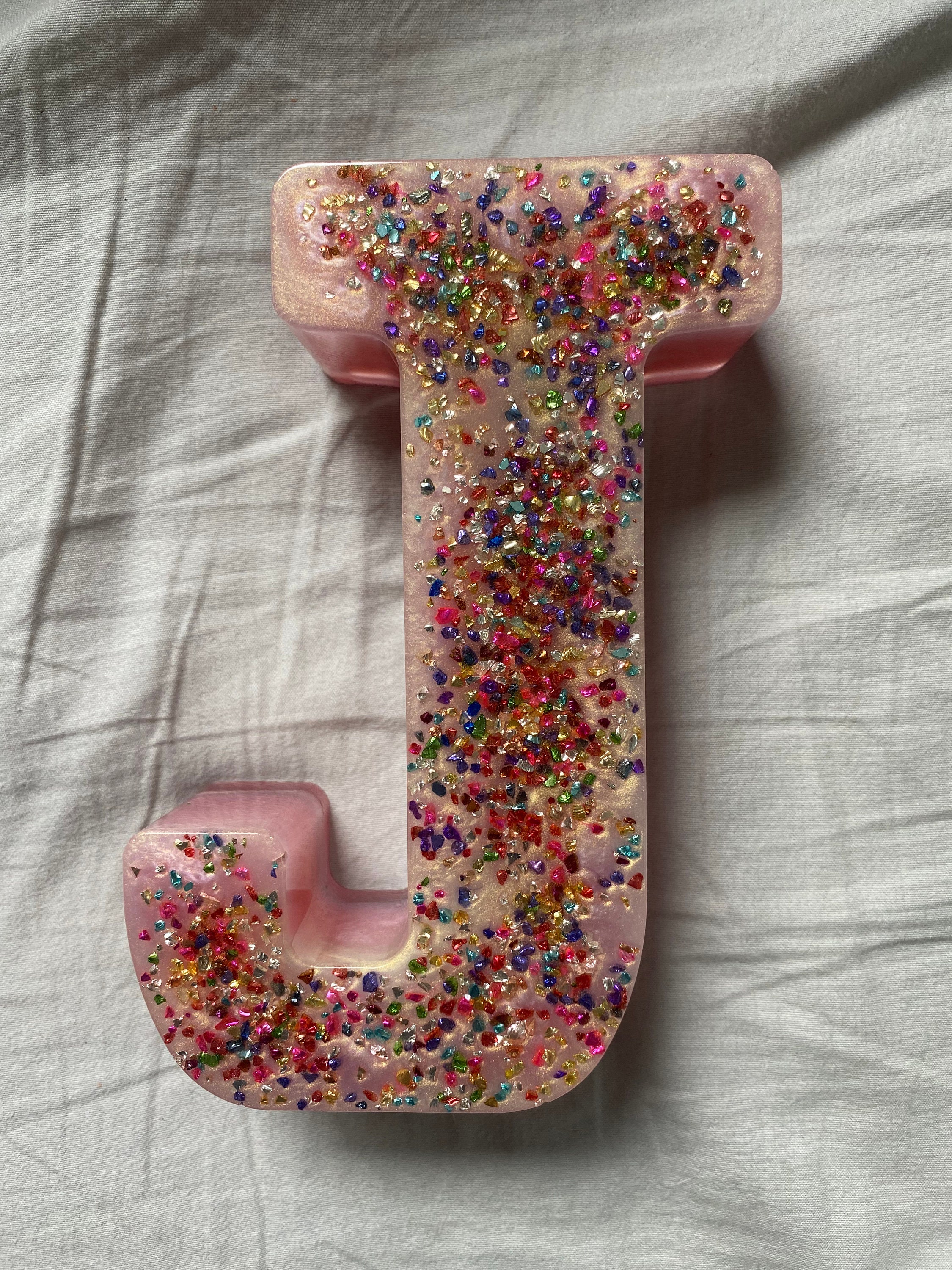 7” Resin Custom Large Letter - Etsy