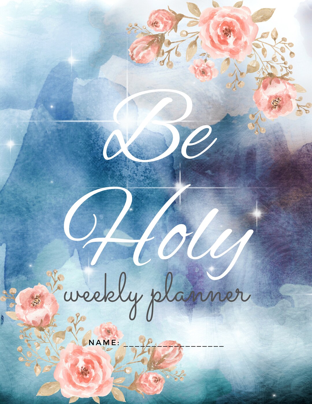 Be Holy Christian Weekly Digital Planner - Etsy