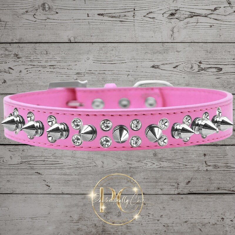 Spiked Dog Collar - Etsy