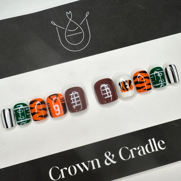 Football Nails - Etsy