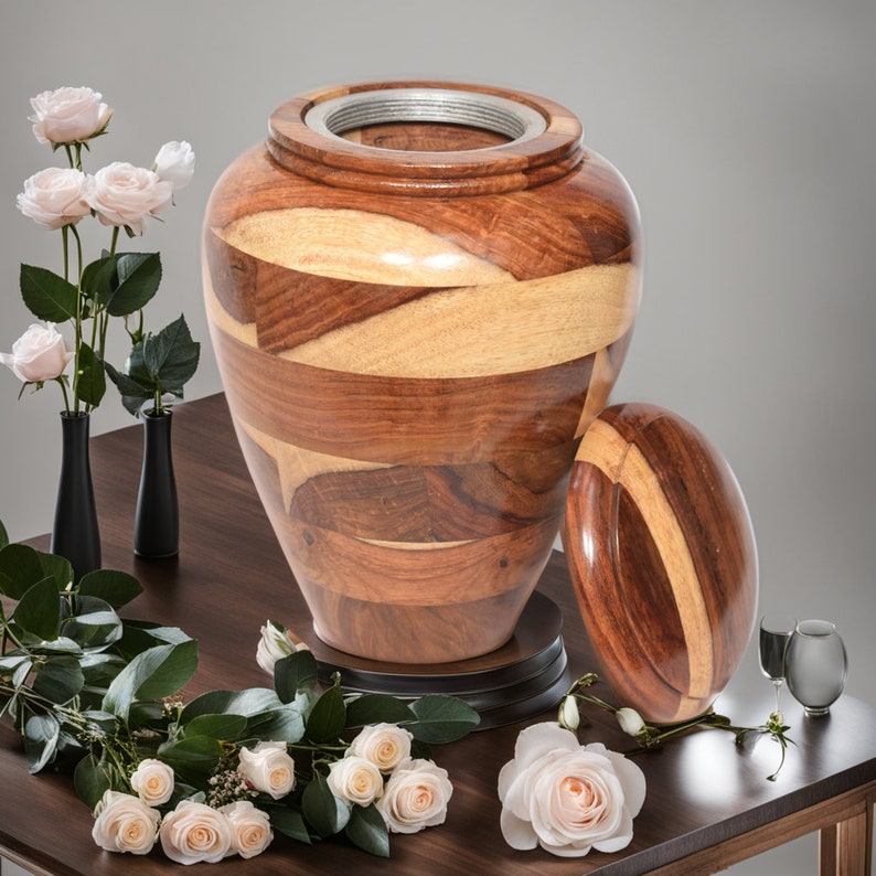 Wooden Urn for Ashes Cremation Urn Urns for Human Ashes Cremation Boxes ...