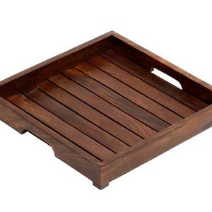 Large Wooden Tray Farmhouse Tray Wooden Tray, Breakfast Tray, Kitchen ...