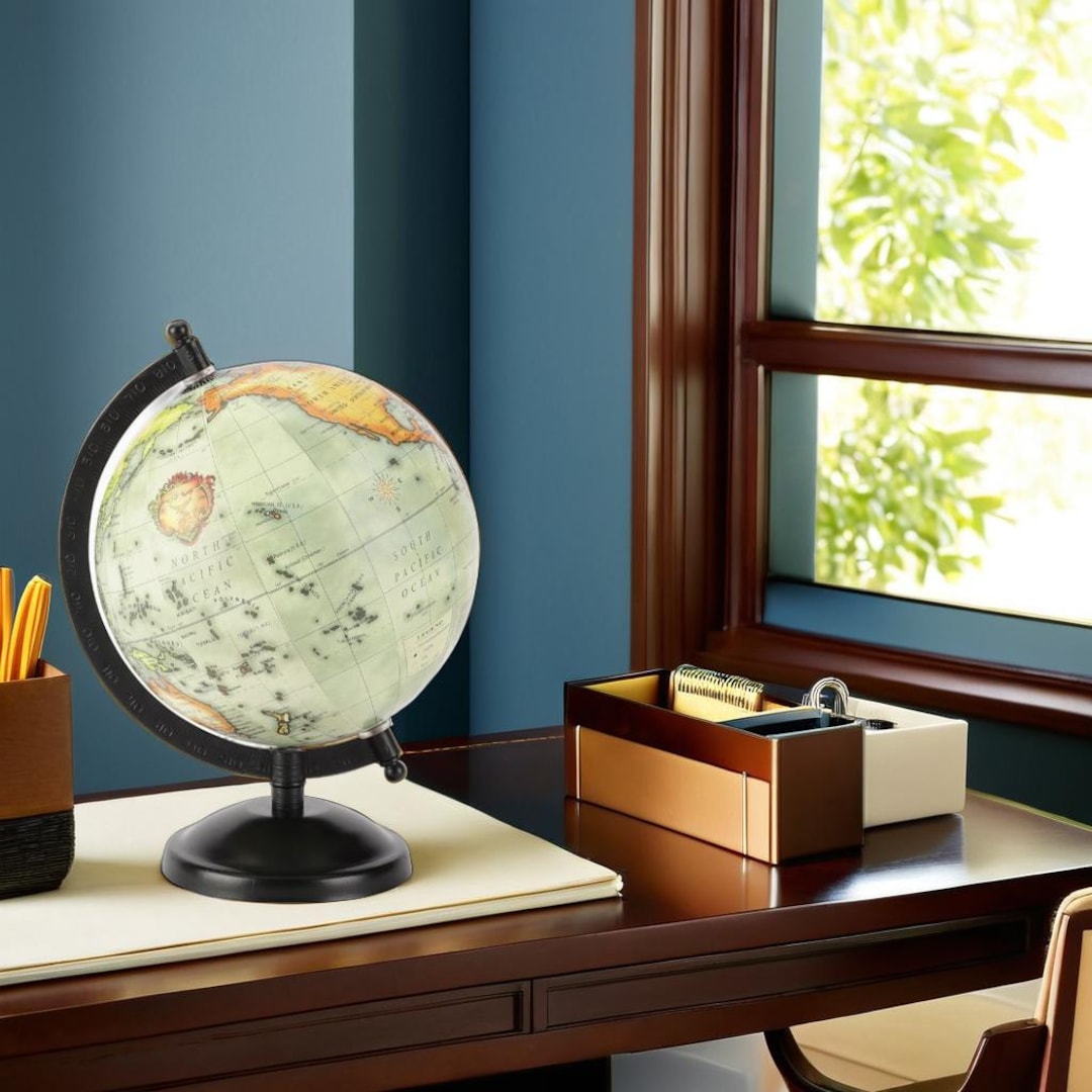 Decorative Metal Globe for Office Desk & Elegant Showpiece - Etsy