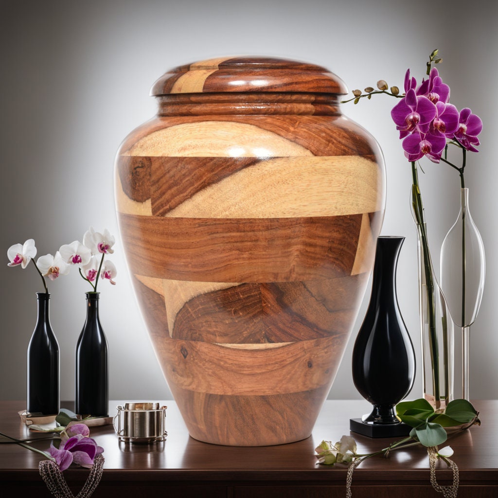 Wooden Urn for Ashes Cremation Urn Urns for Human Ashes Cremation Boxes ...