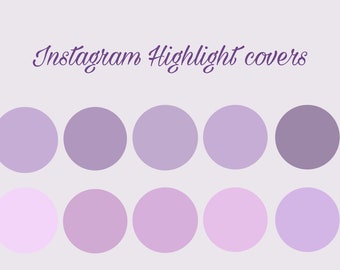 Lilac Ig Icons - Etsy