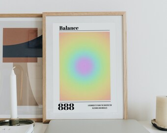 888 Balance Poster - Etsy