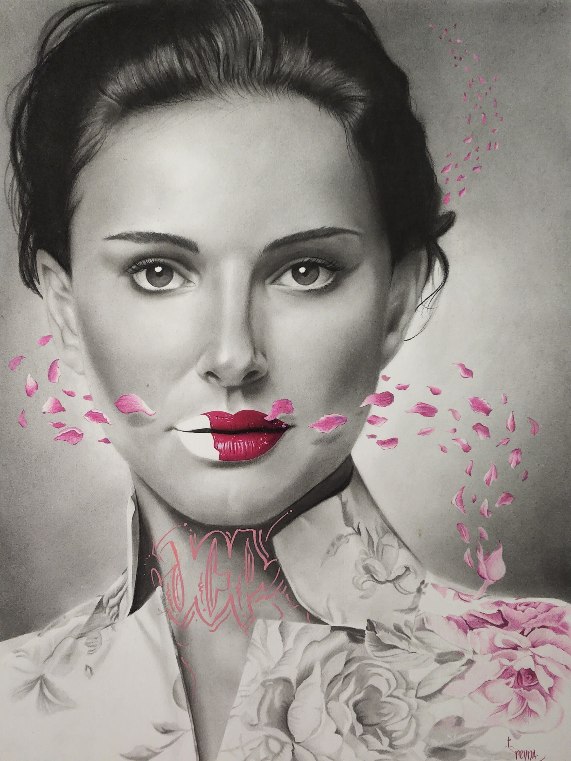 Realistic Charcoal Portrait L Hand Drawn L Realism L Charcoal L Etsy