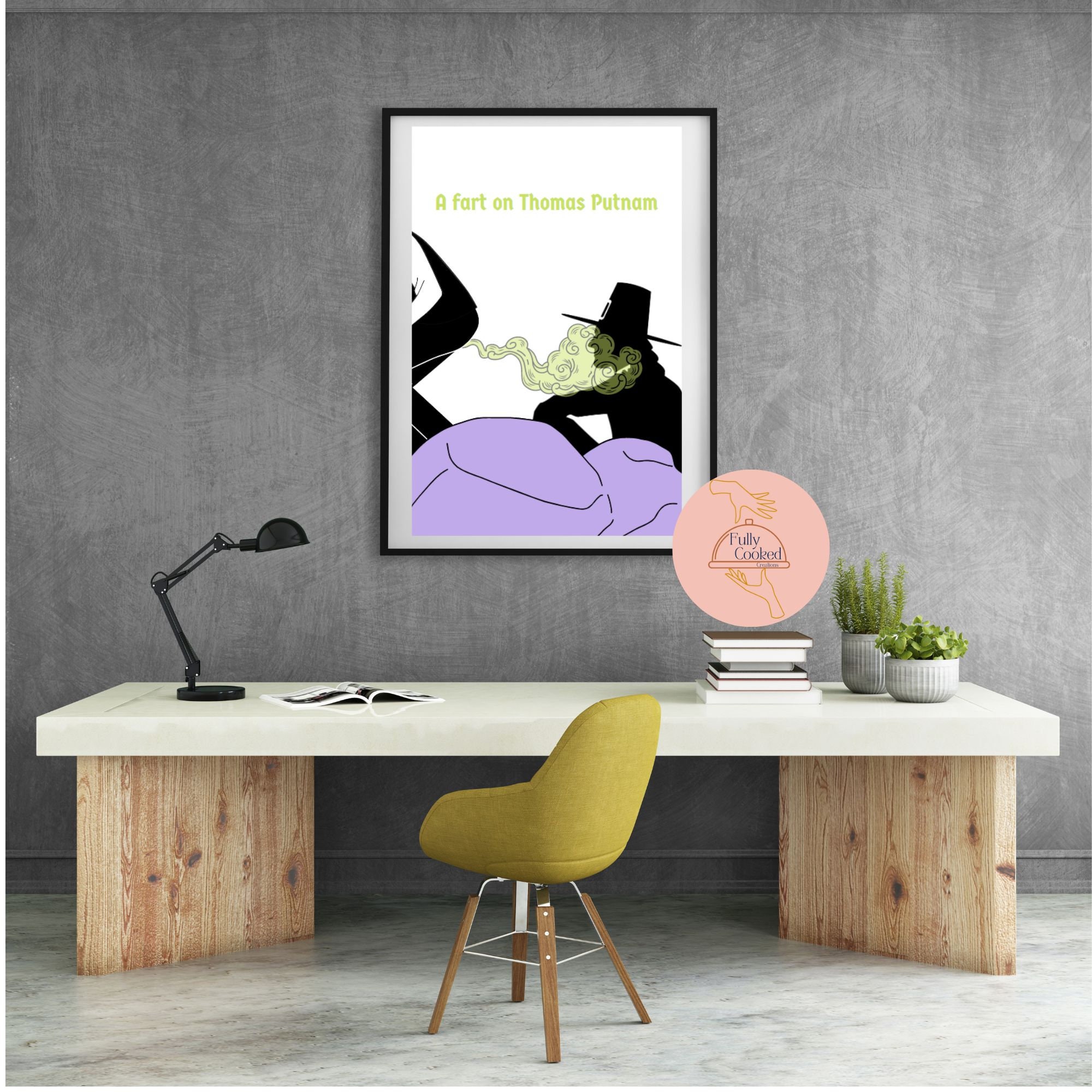 Literary Crucible PRINTABLE Wall Fart Art Quote Neon Green - Etsy