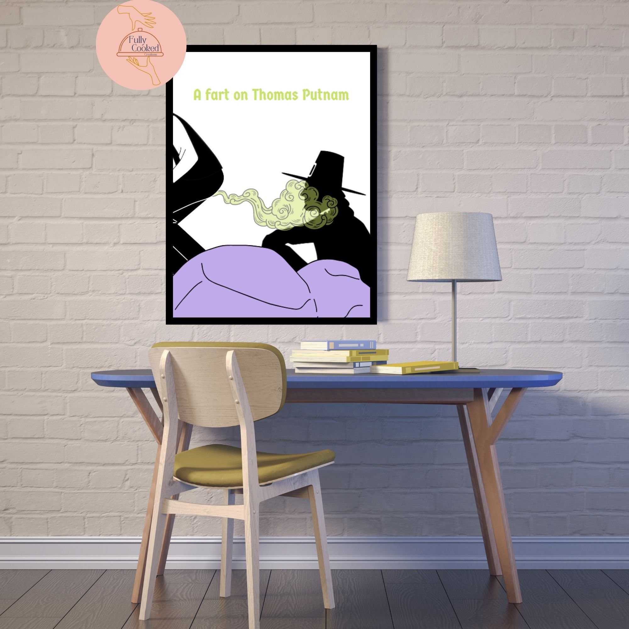 Literary Crucible PRINTABLE Wall Fart Art Quote Neon Green, Lavender ...