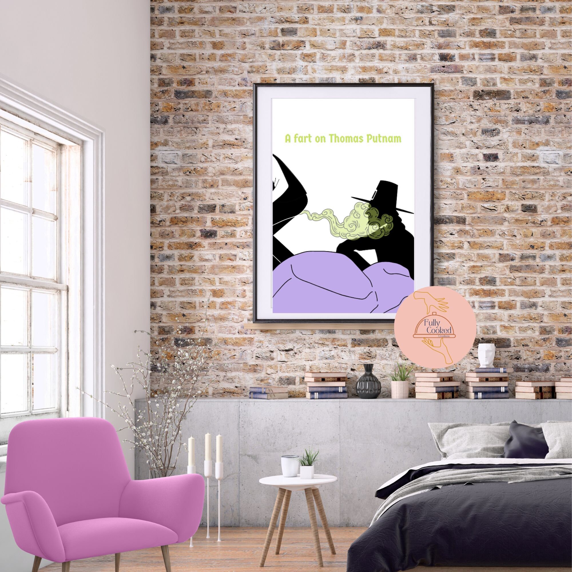 Literary Crucible PRINTABLE Wall Fart Art Quote Neon Green - Etsy