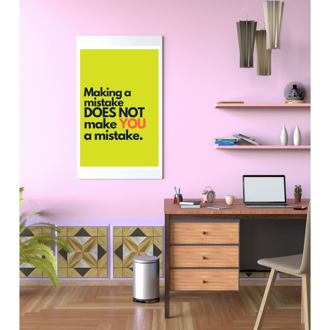 Mistake Poster PRINTABLE, Downloadable Motivational Quote for Classroom ...