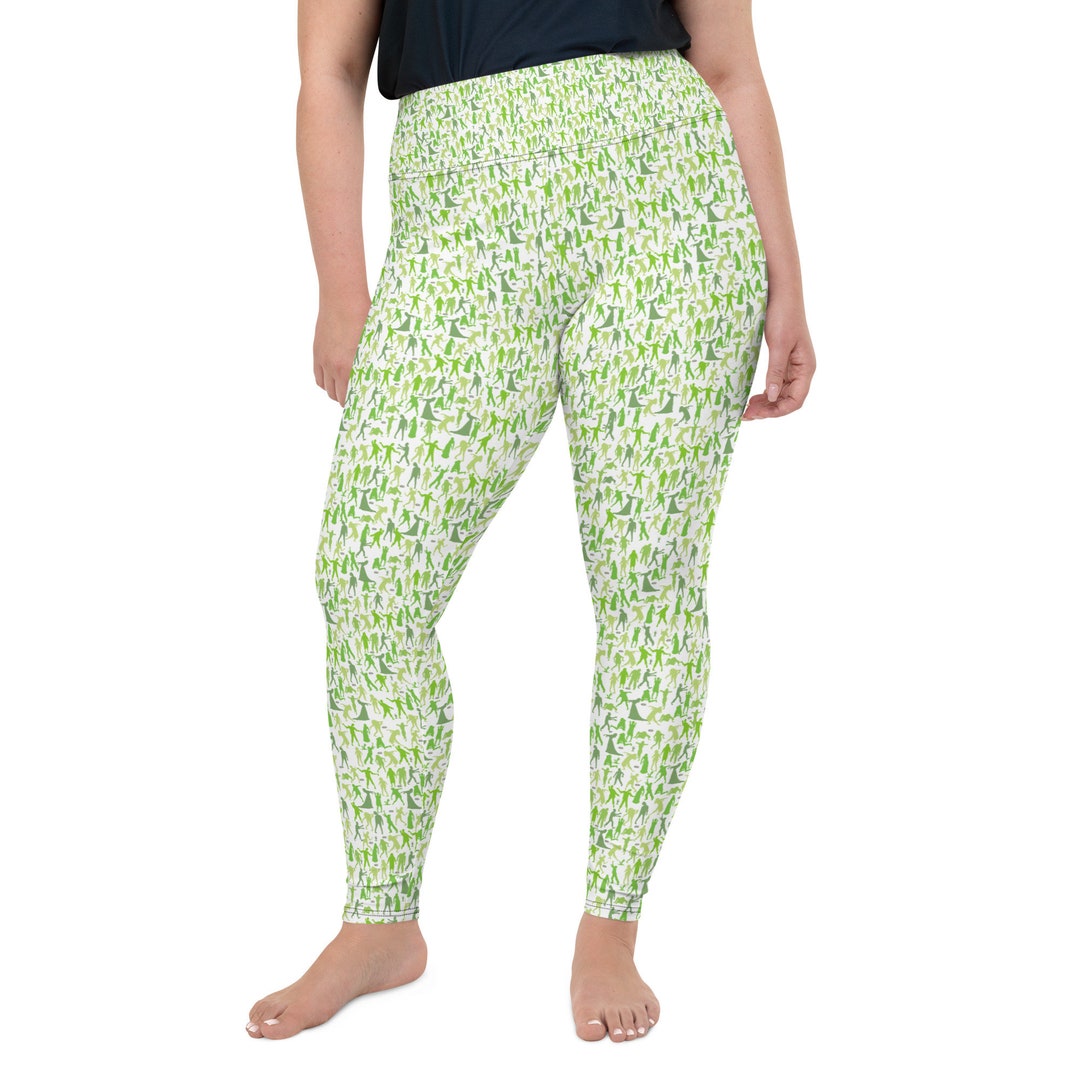 Horror Plus Size Leggings, Living Dead All-over Print Ankle-length ...