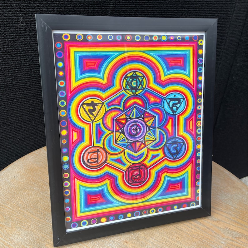 8x10" Chakra Metatron Art Print - Etsy