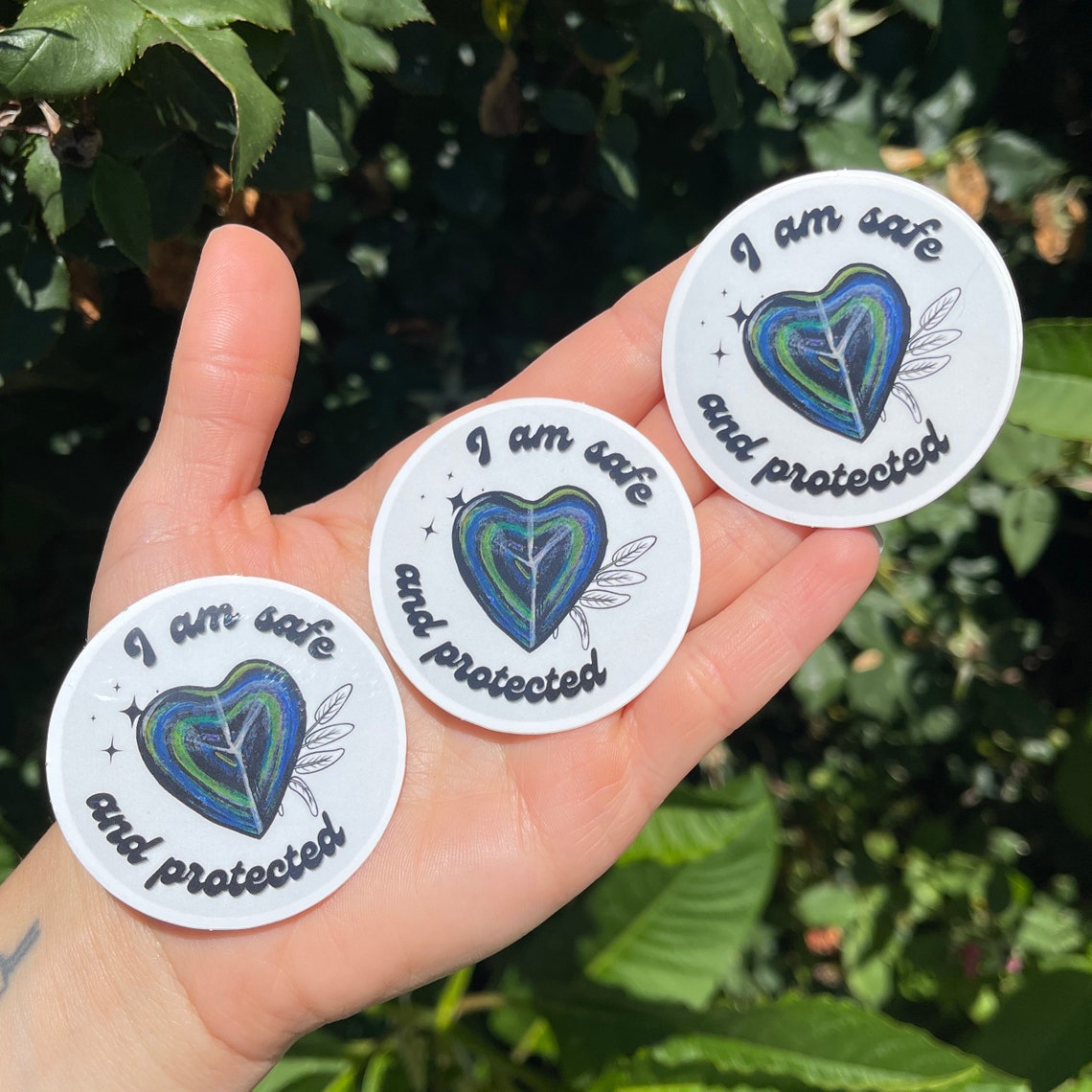 Obsidian Protection Positive Affirmation Crystal Sticker - Etsy