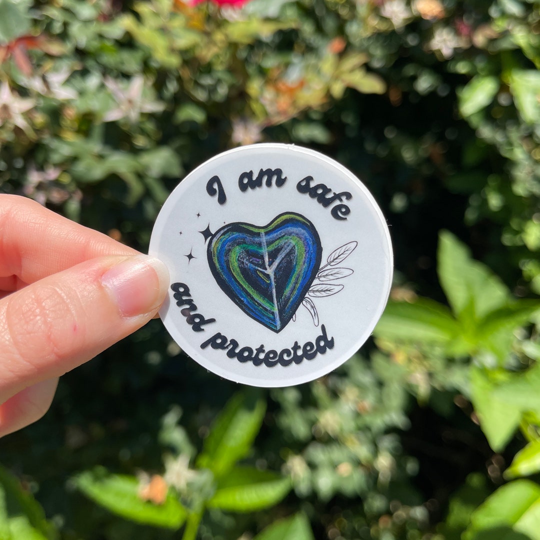 Obsidian Protection Positive Affirmation Crystal Sticker - Etsy