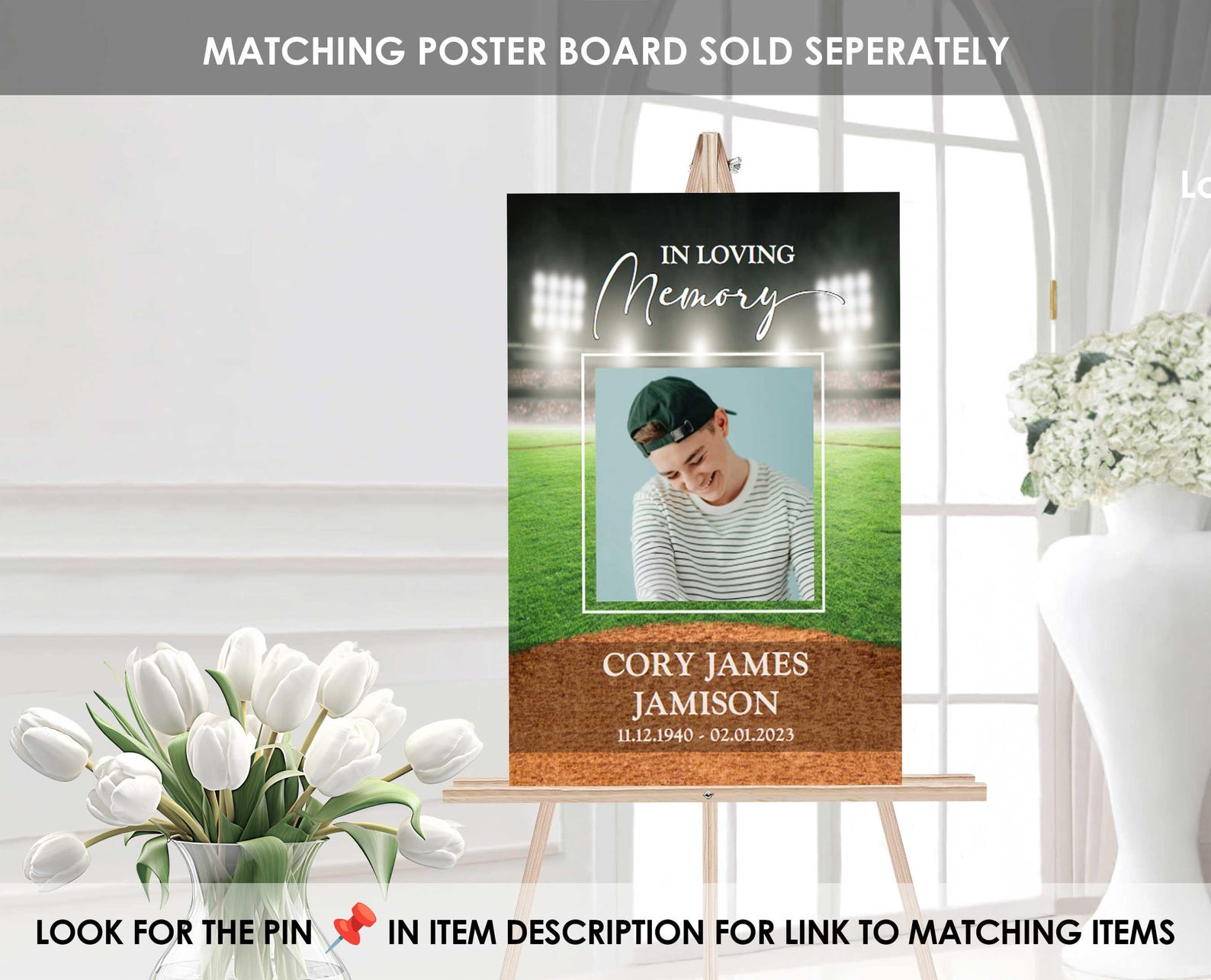 PRINTED Baseball Memorial Cards for Athlete | Custom Sports Funeral ...