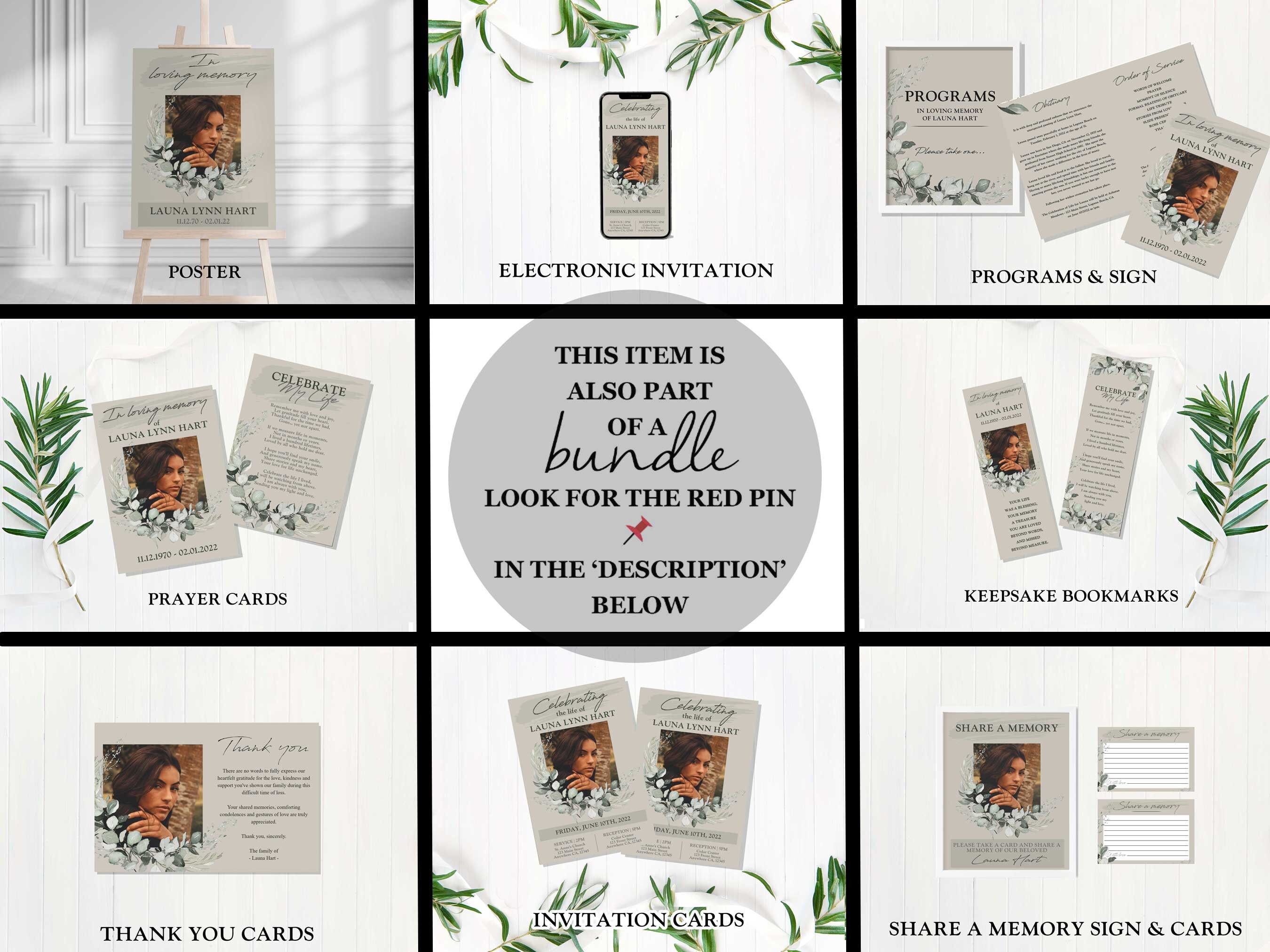 DIY EDITABLE Funeral Welcome Sign | Celebration of Life Poster | Large ...