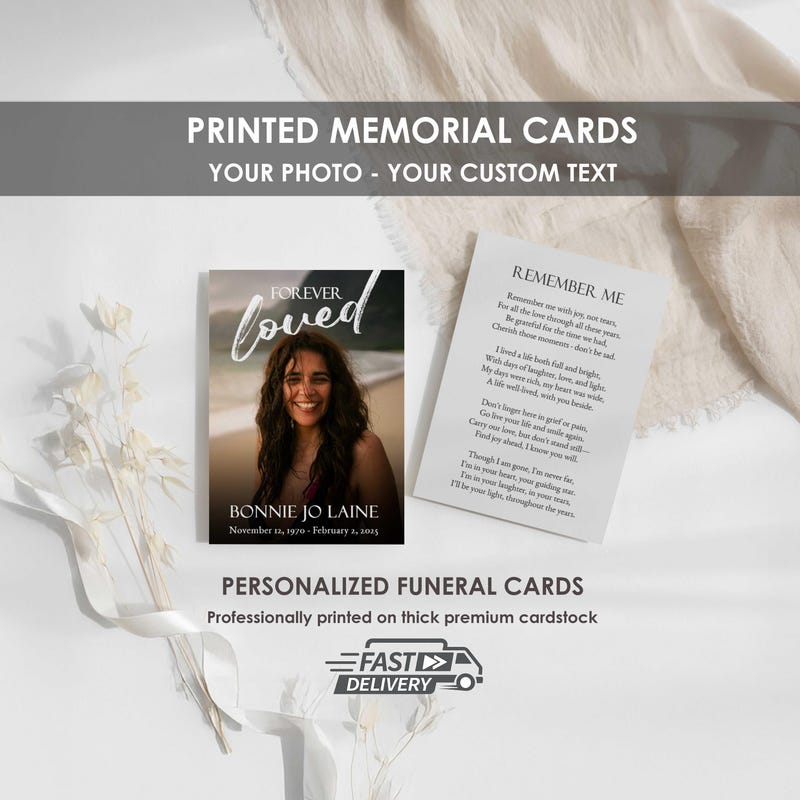 Funeral Wallet Size Cards - Etsy