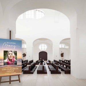 DIY EDITABLE Memorial Poster | Beach Sunset Celebration of Life Poster ...