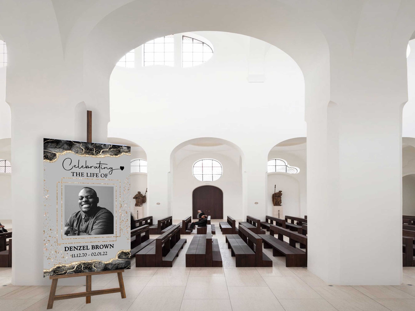 DIY EDITABLE Memorial Poster Board Celebration of Life - Etsy