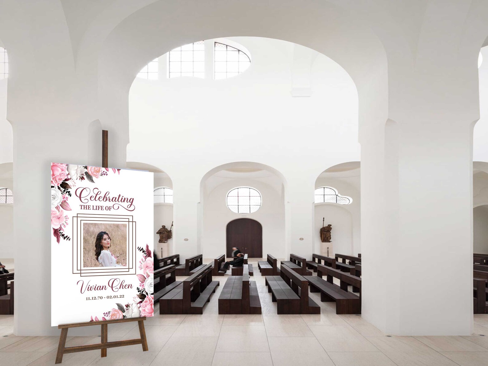 DIY EDITABLE Funeral Welcome Sign | Celebration of Life Poster Board ...