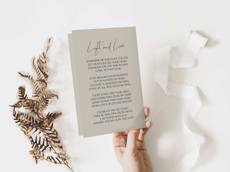 DIY EDITABLE Funeral Program Template Celebration of Life - Etsy