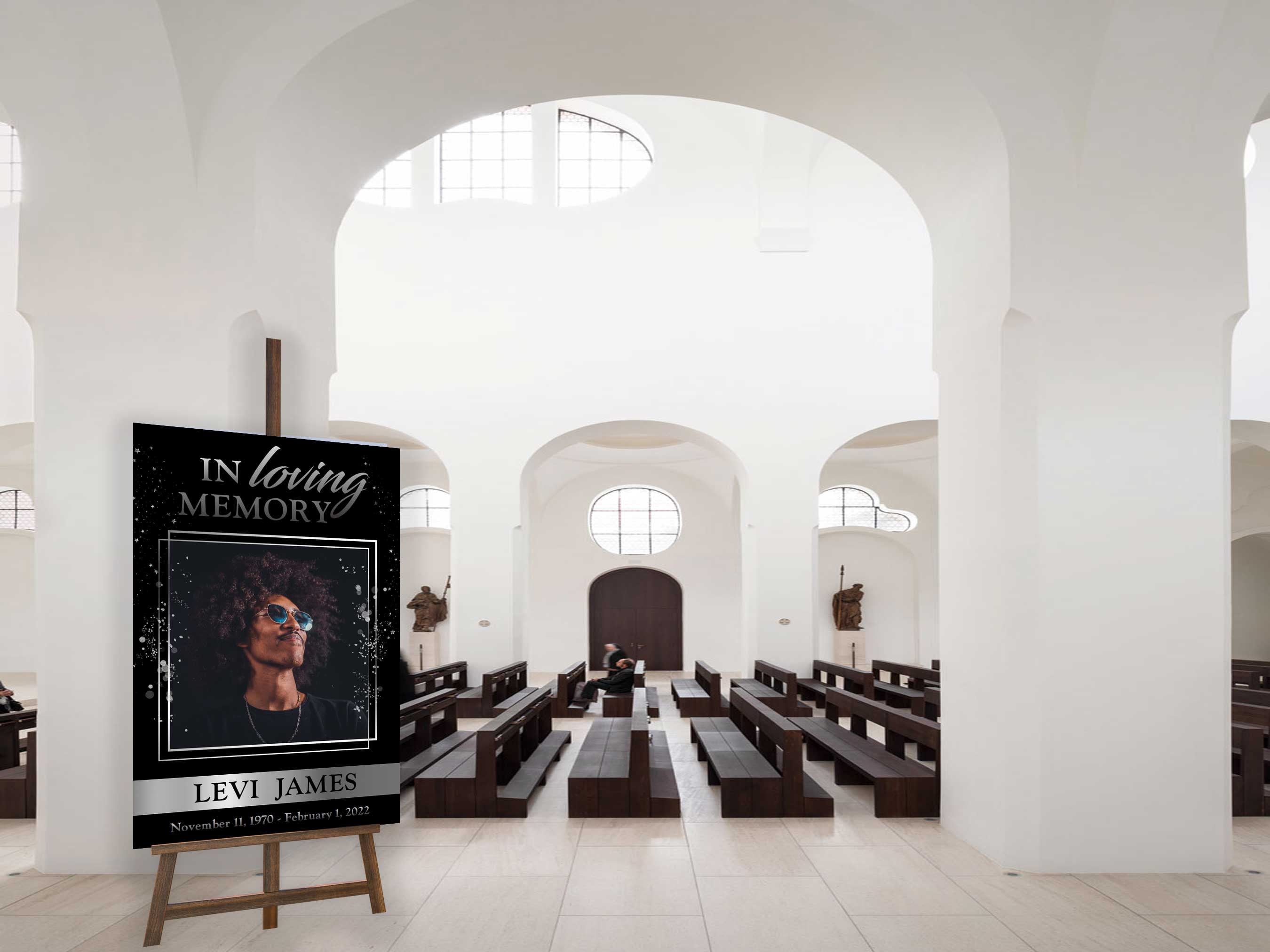 DIY EDITABLE Funeral Poster Board Celebration of Life Poster - Etsy