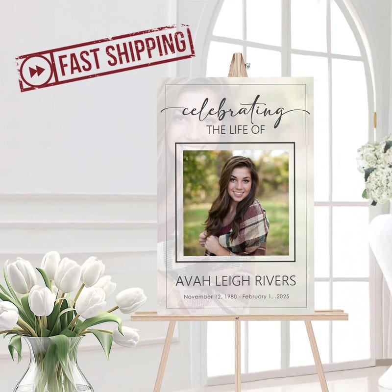 Funeral Memorial Posters - Etsy