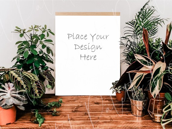 Green Plants Mockup Boho Mockup Paper Mockup Minimalist - Etsy